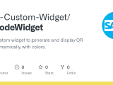 Github Sap Custom Widget Qrcodewidget Sap Custom Widget To Generate