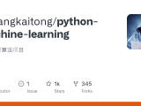 Github Mryangkaitong Python Machine Learning 机器学习算法项目