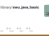Github Dev Library Swu Java Basic