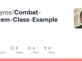 Github Saiffyros Combat System Class Example