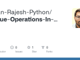 Github Aryan Rajesh Python Queue Operations In Python