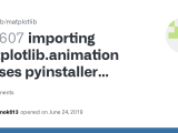 Importing Matplotlib Animation Causes Pyinstaller Windows Executable To