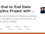 End To End Data Analytics Project With Python Sql Pythonsql Ipynb At