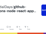 Github Spatialdays Github Actions Node React App Build Template