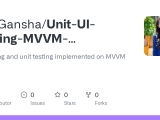 Github Devgansha Unit Ui Testing Mvvm Repository Model Ui Testing