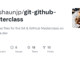 Github Iamshaunjp Git Github Masterclass All Course Files For The
