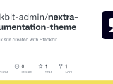 Github Stackbit Admin Nextra Documentation Theme Jamstack Site