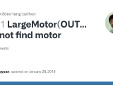 Largemotor Output A Cannot Find Motor Issue 591 Ev3dev Ev3dev