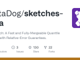Github Datadog Sketches Java Ddsketch A Fast And Fully Mergeable