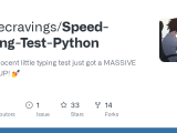Github Codecravings Speed Typing Test Python