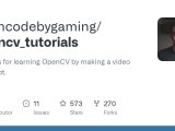 Github Learncodebygaming Opencv Tutorials Tutorials For Learning