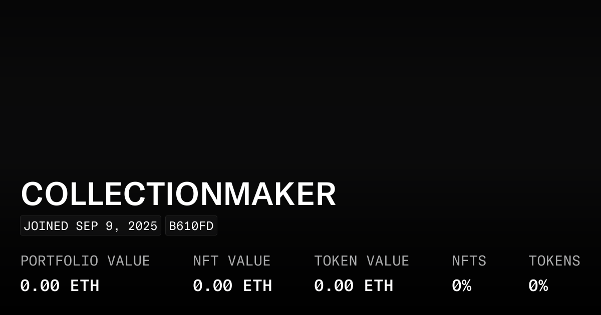 Collectionmaker Profile Opensea