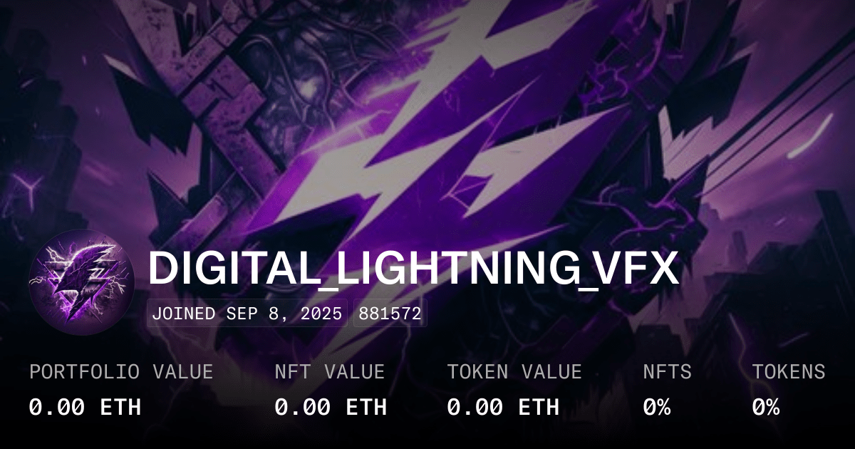 Digital Lightning Vfx Profile Opensea