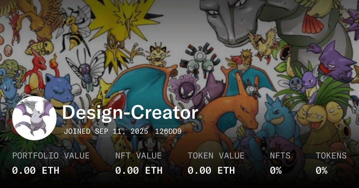 Design Creator Profile Opensea