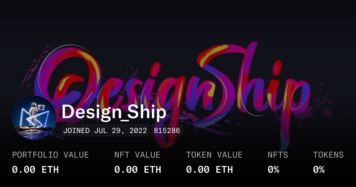 Design Ship Profile Opensea