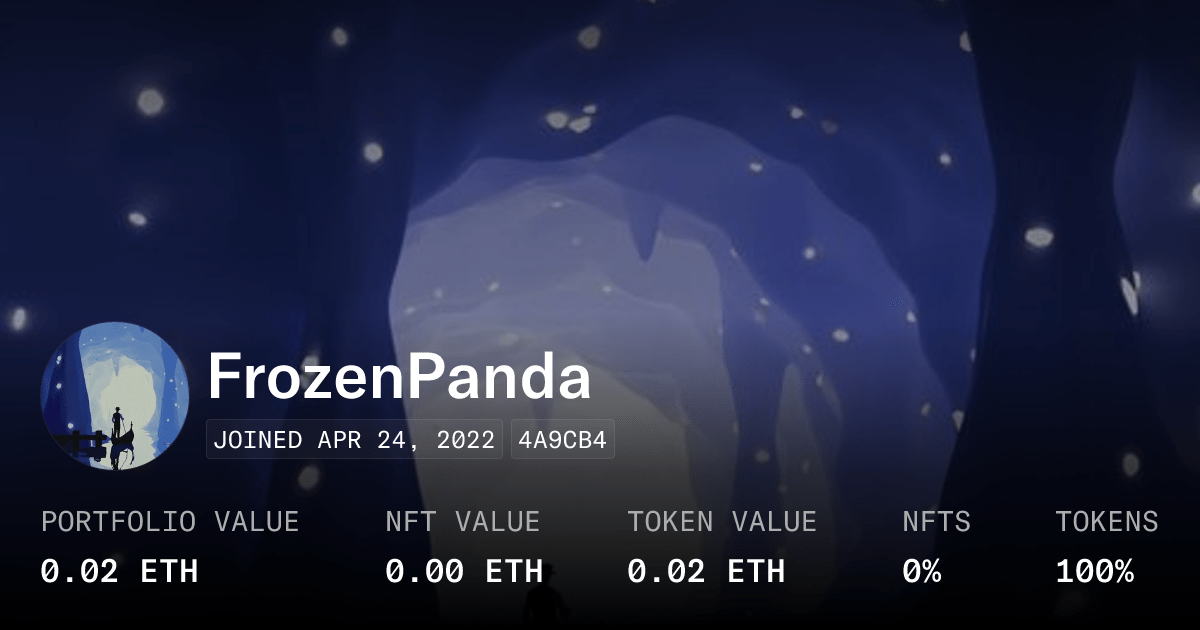 Frozenpanda Profile Opensea