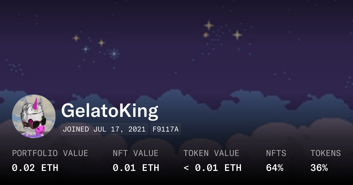 Gelatoking Profile Opensea