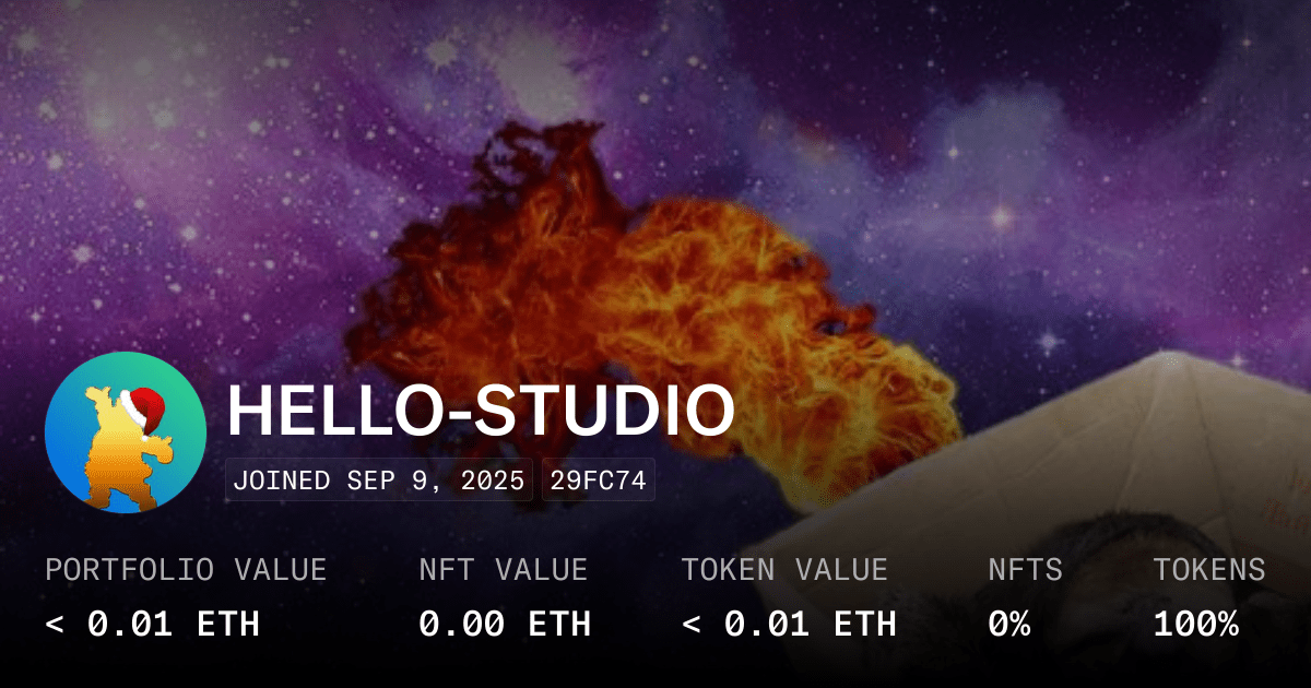 Hello Studio Profile Opensea