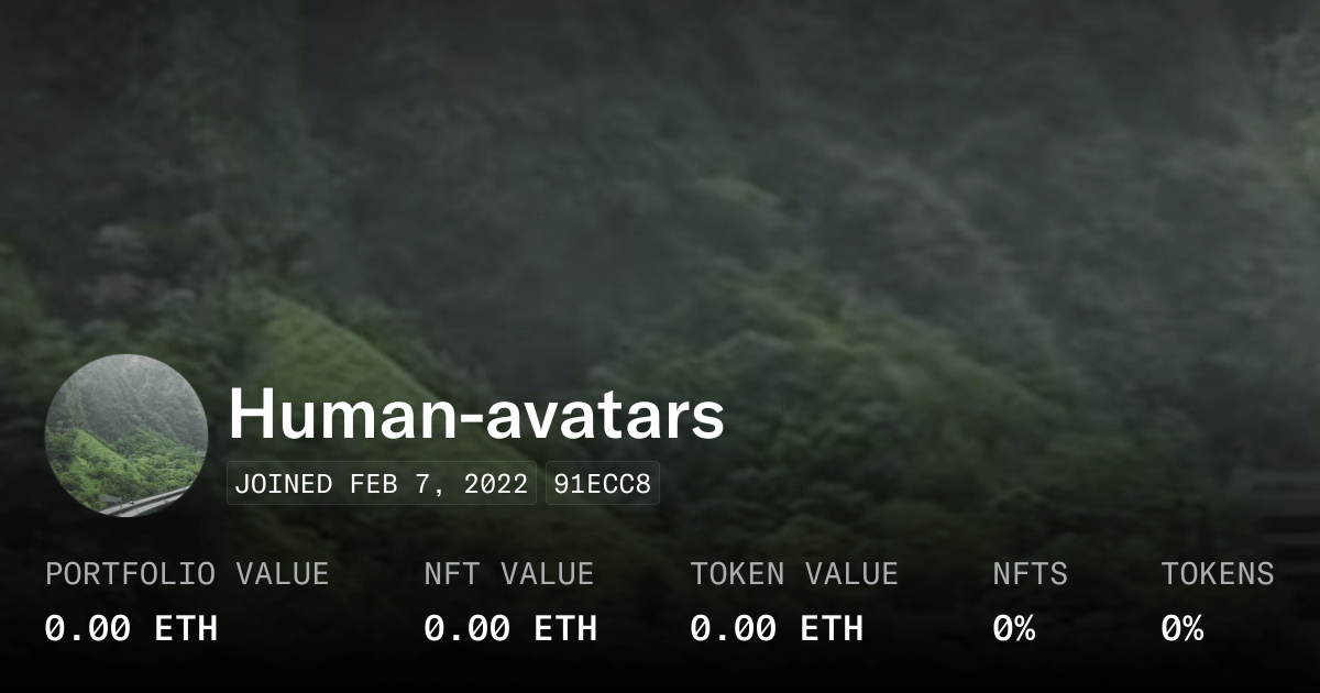 Human Avatars Profile Opensea