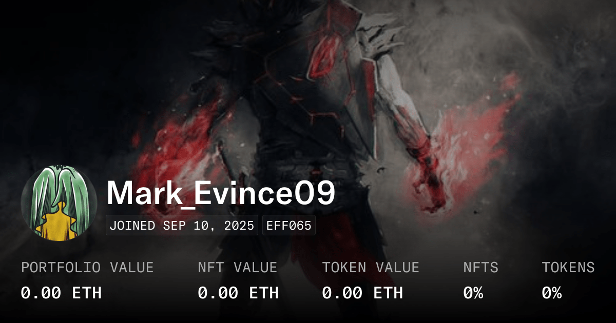 Mark Evince09 Profile Opensea
