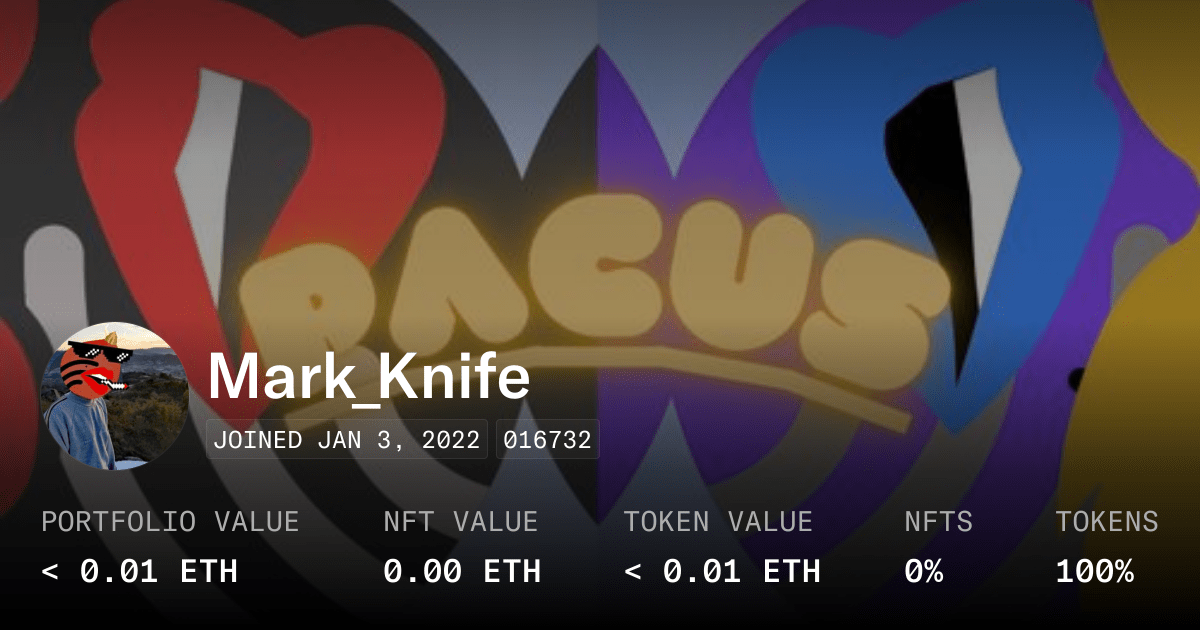 Mark Knife Profile Opensea