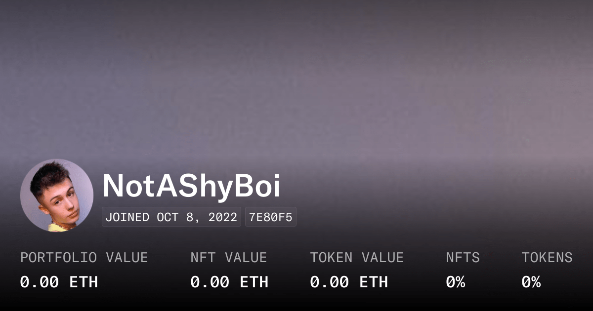 Notashyboi Profile Opensea