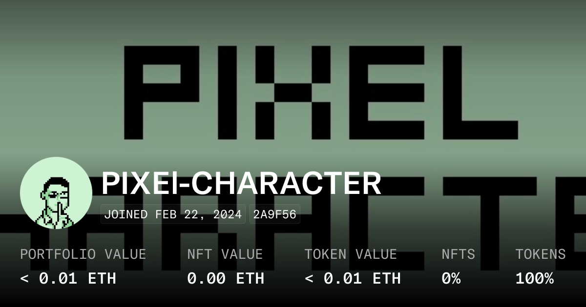 Pixel Character Profile Opensea