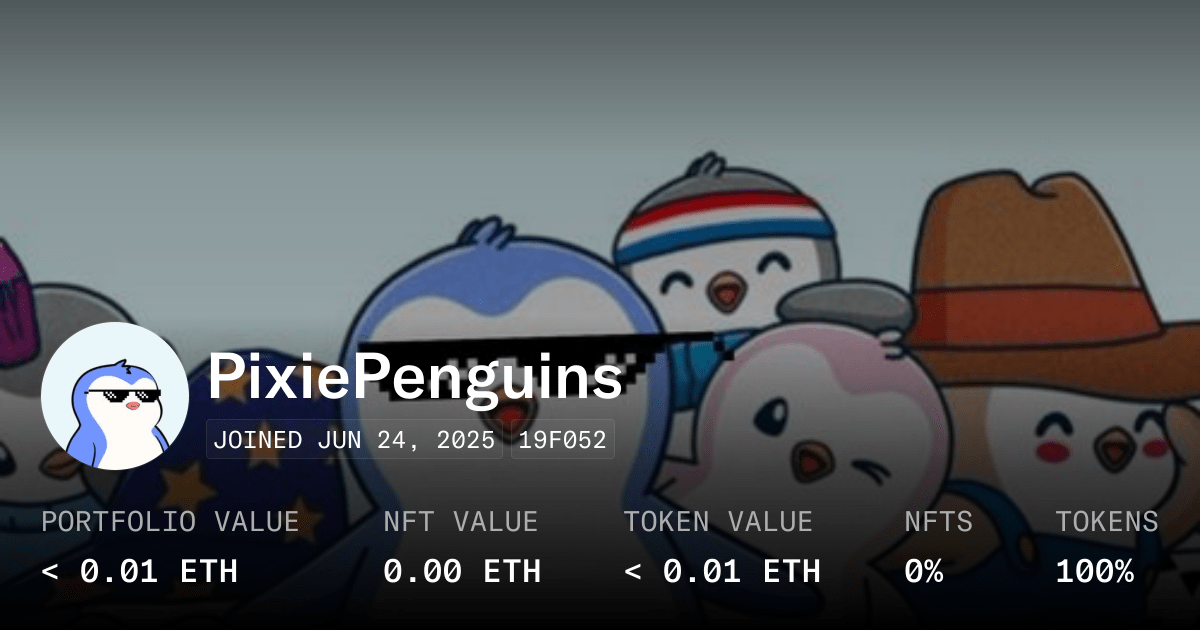 Pixiepenguins Profile Opensea
