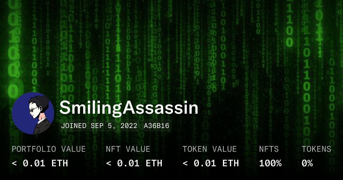Smilingassassin Profile Opensea