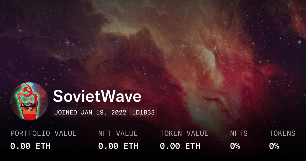 Sovietwave Profile Opensea