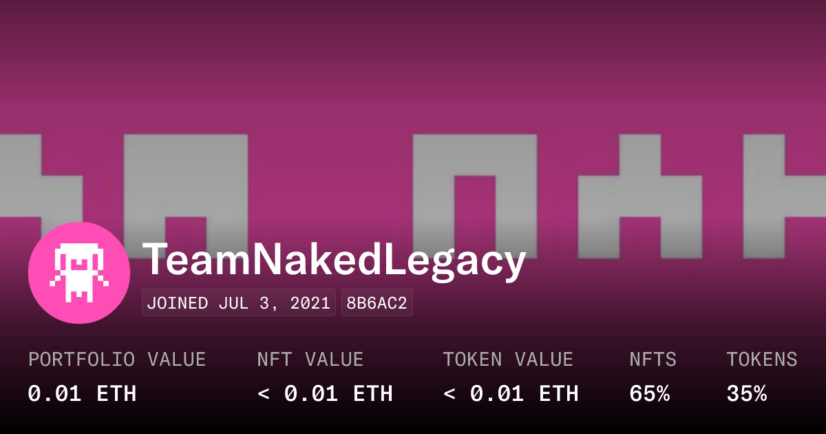 Teamnakedlegacy Profile Opensea