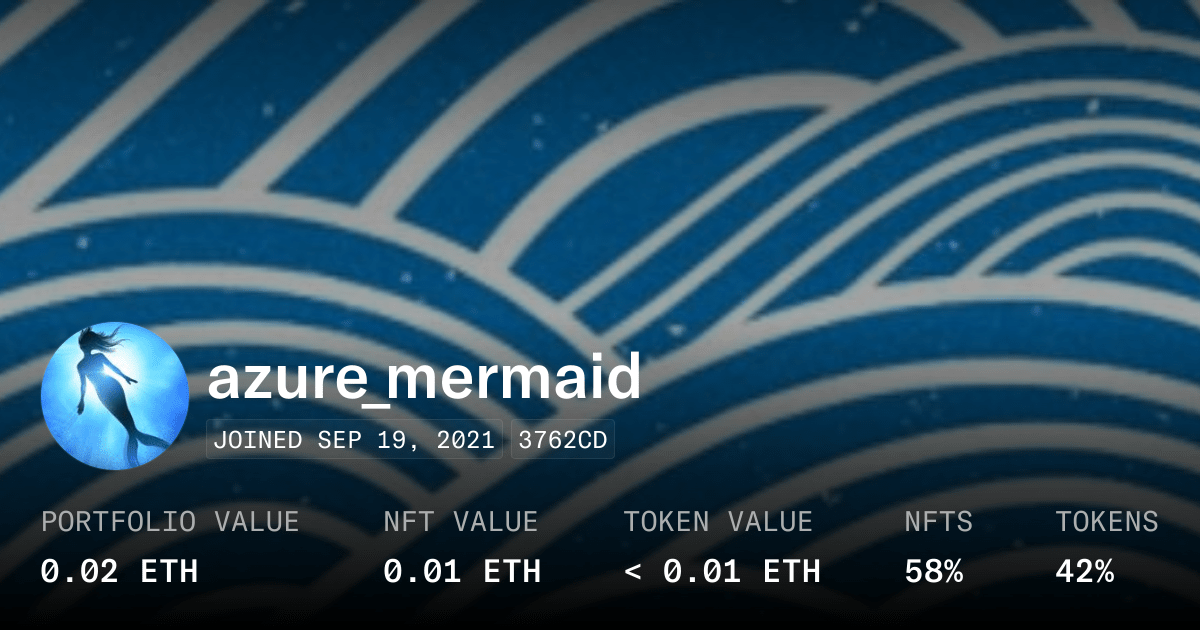 Azure Mermaid Profile Opensea