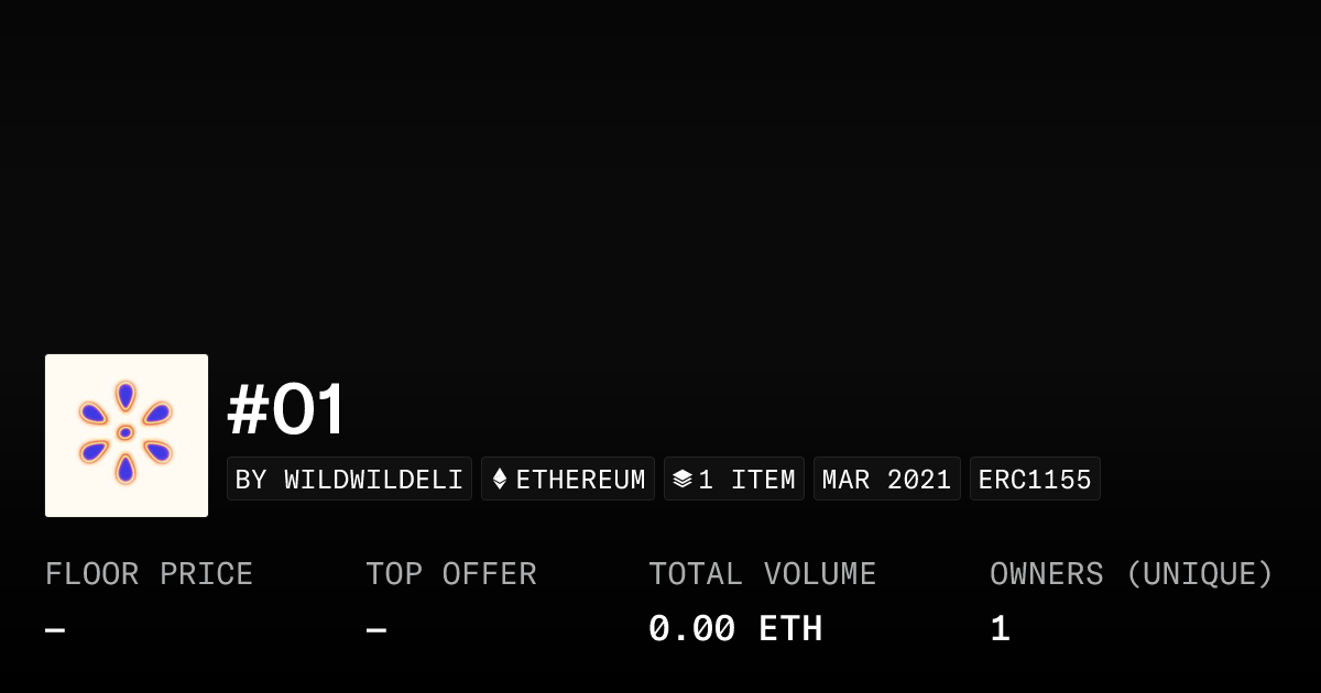01 Collection Opensea