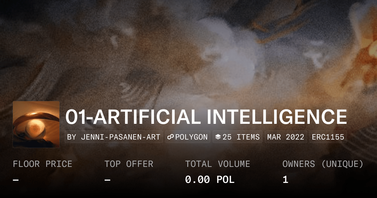 01 Artificial Intelligence Collection Opensea