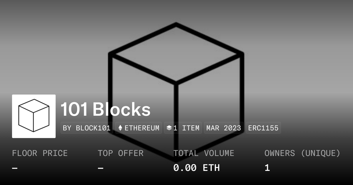 101 Blocks Collection Opensea
