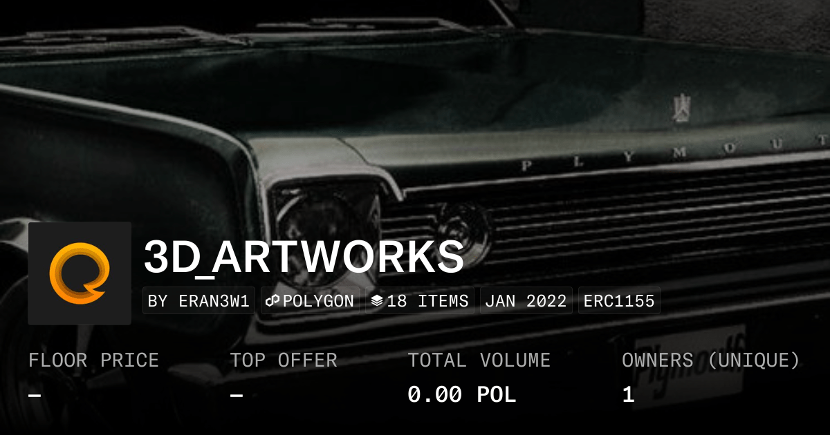 3d Artworks Collection Opensea
