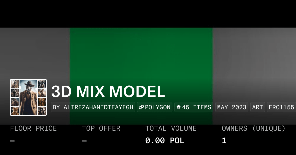 3d Mix Model Collection Opensea