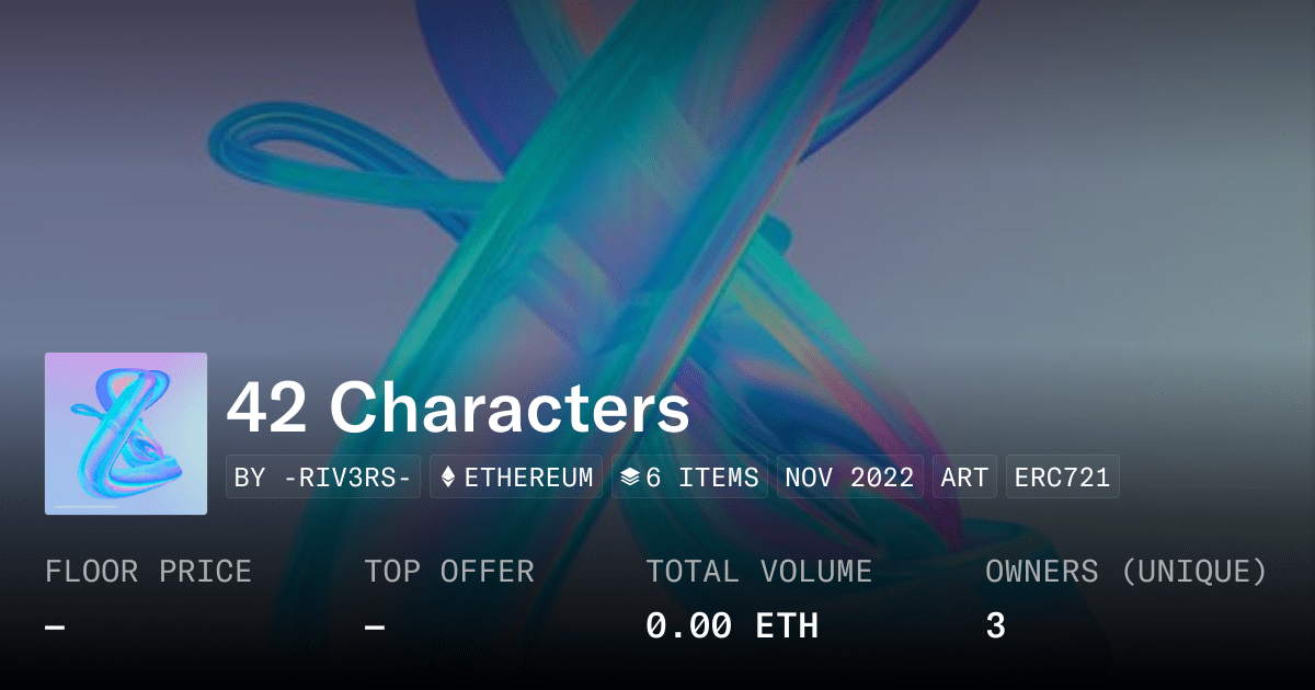 42 Characters Collection Opensea