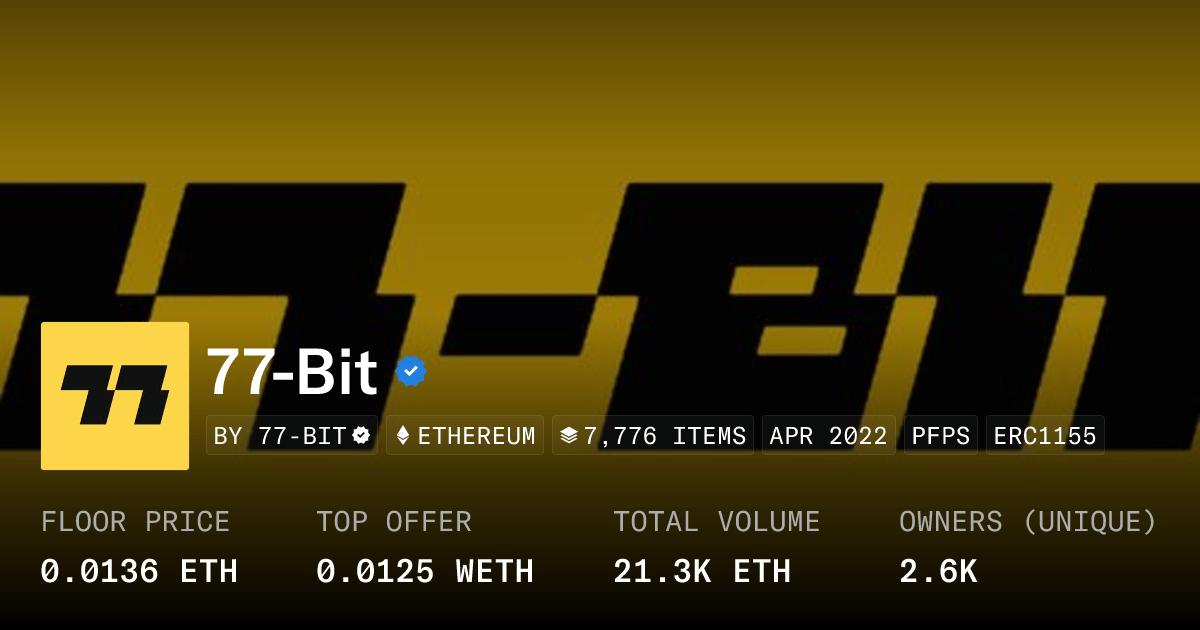 77 Bit Collection Opensea