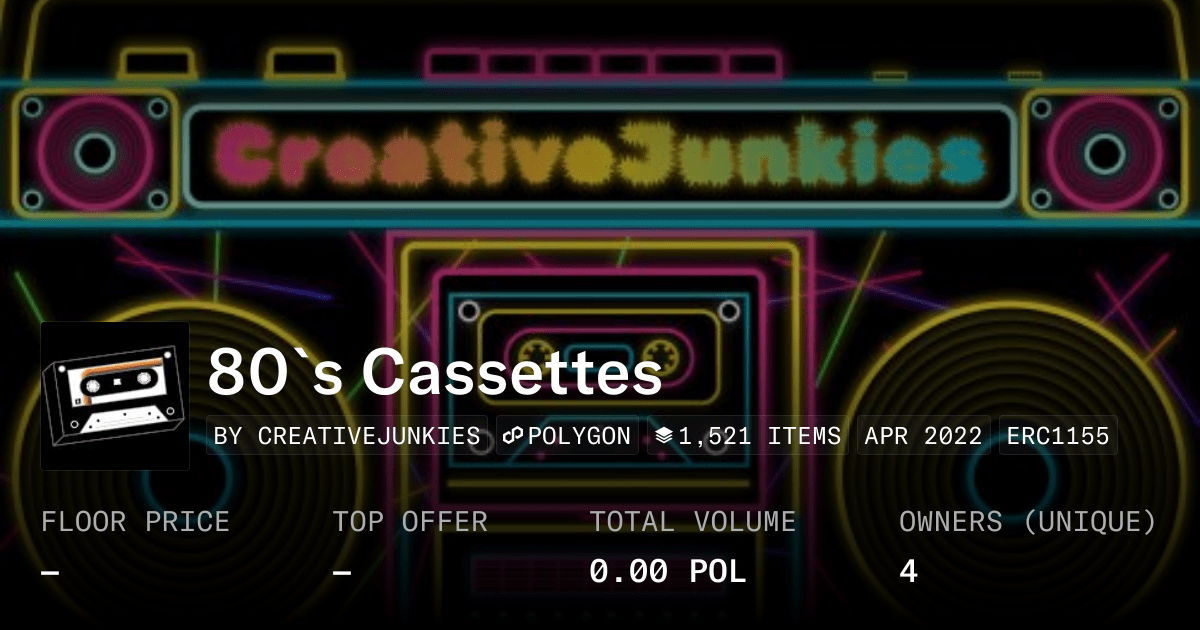 80 S Cassettes Collection Opensea