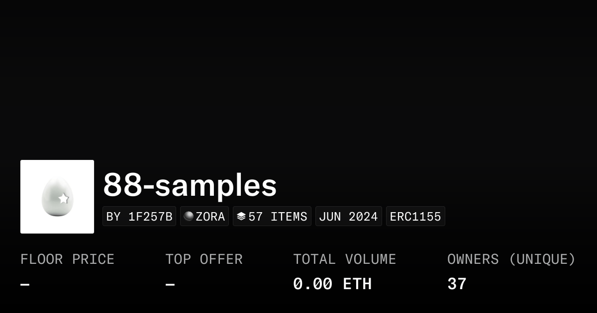 88 Samples Collection Opensea