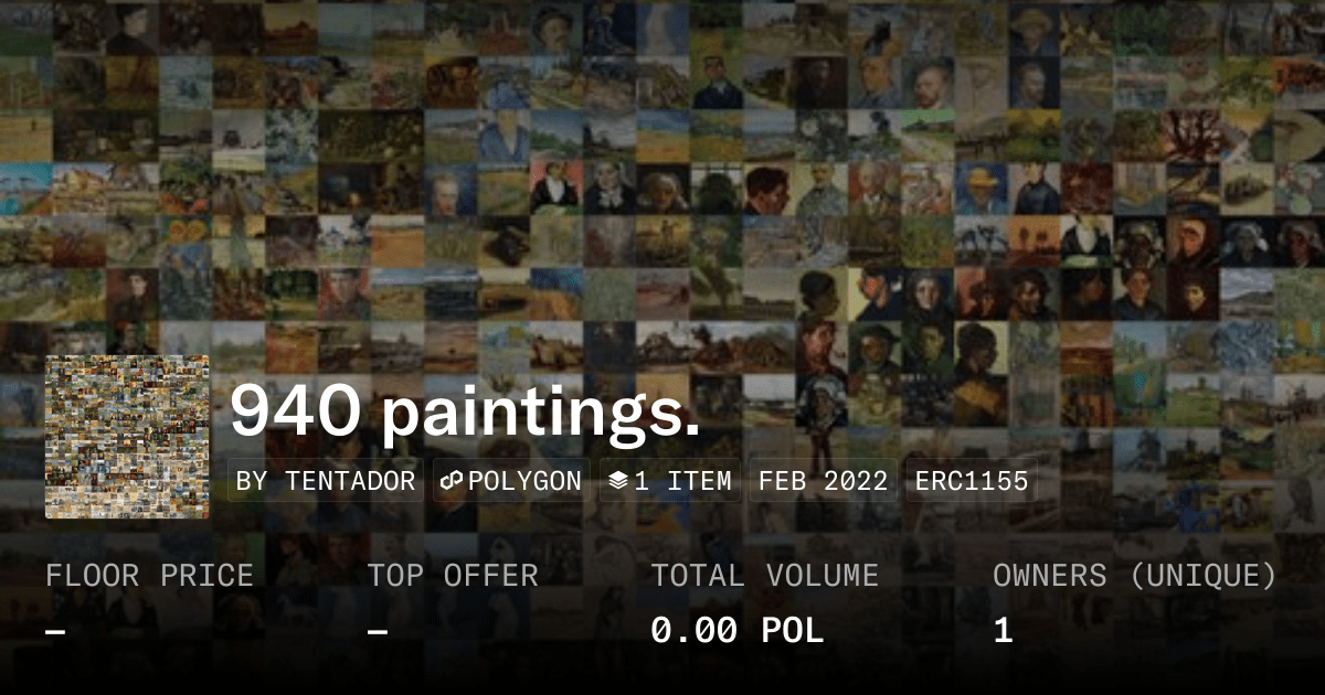940 Paintings Collection Opensea