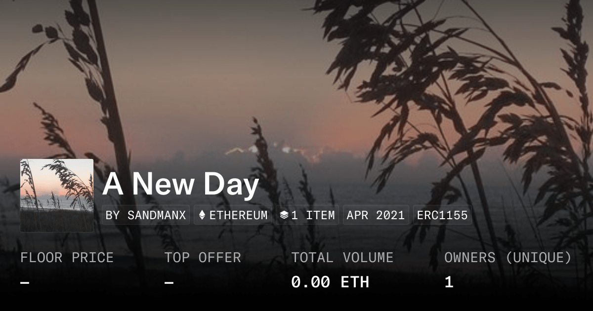 A New Day Collection Opensea