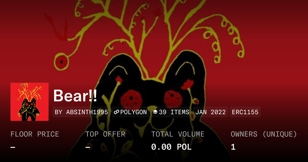 Bear Collection Opensea