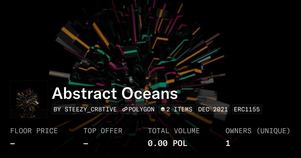 Abstract Oceans Collection Opensea