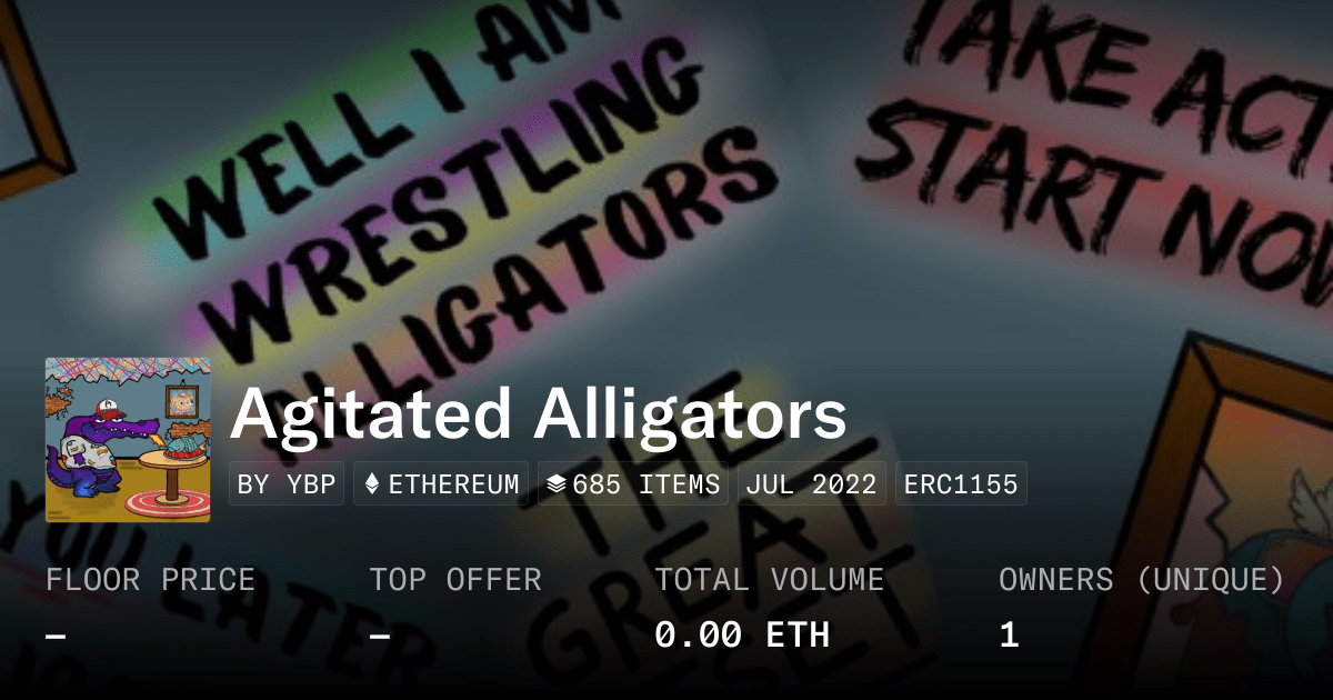 Agitated Alligators Collection Opensea