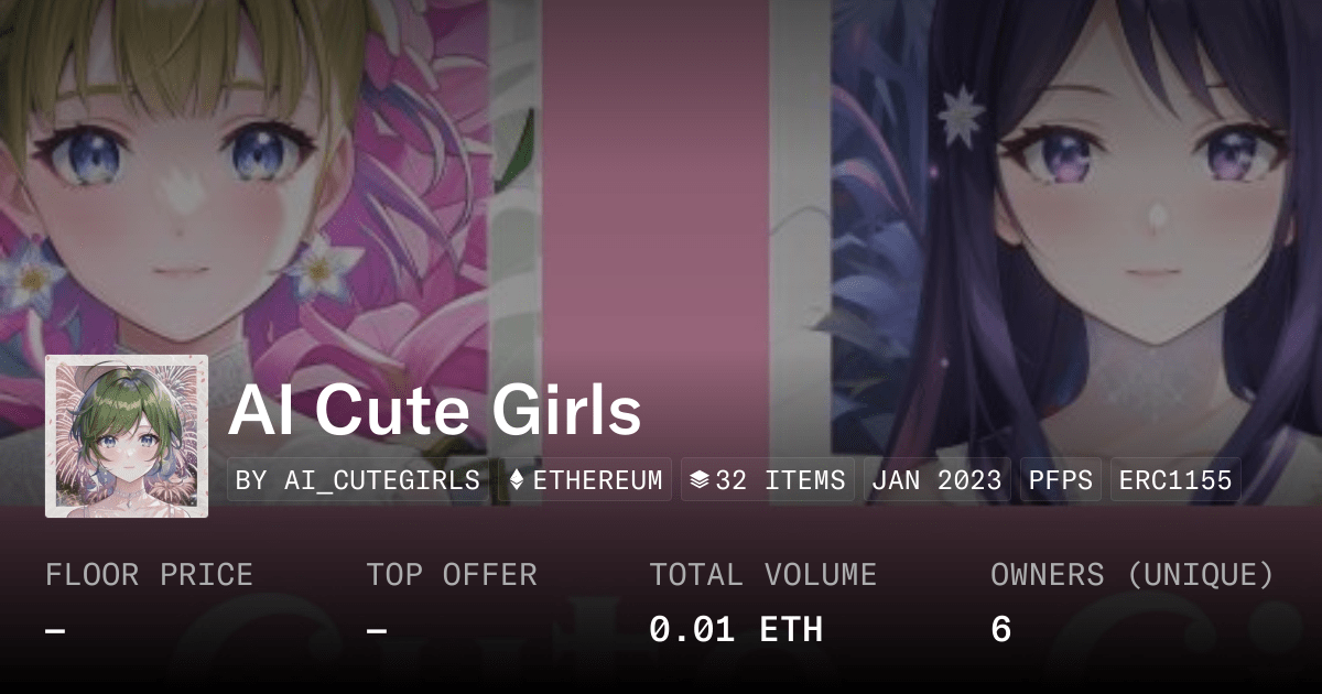 Ai Cute Girls Collection Opensea