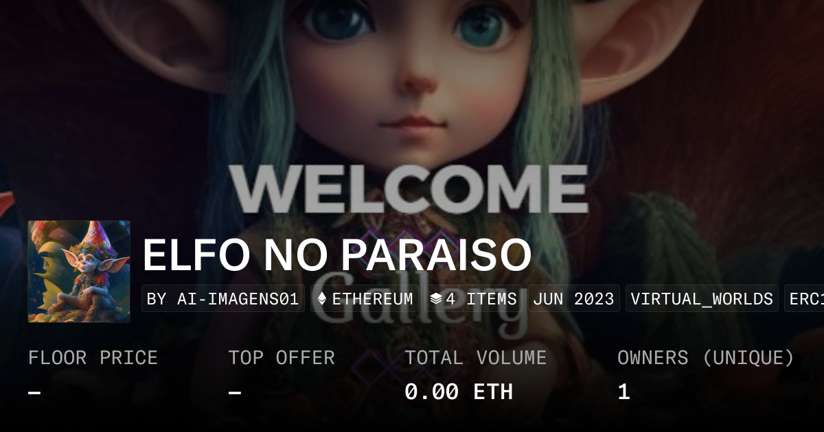 Elfo No Paraiso Collection Opensea