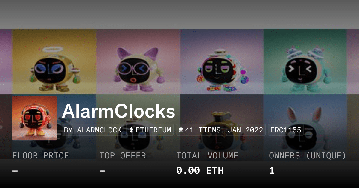 Alarmclocks Collection Opensea