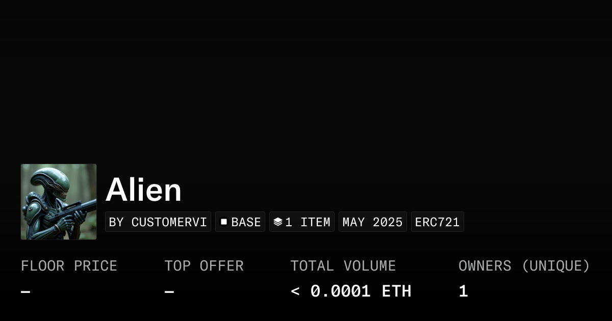 Alien Collection Opensea